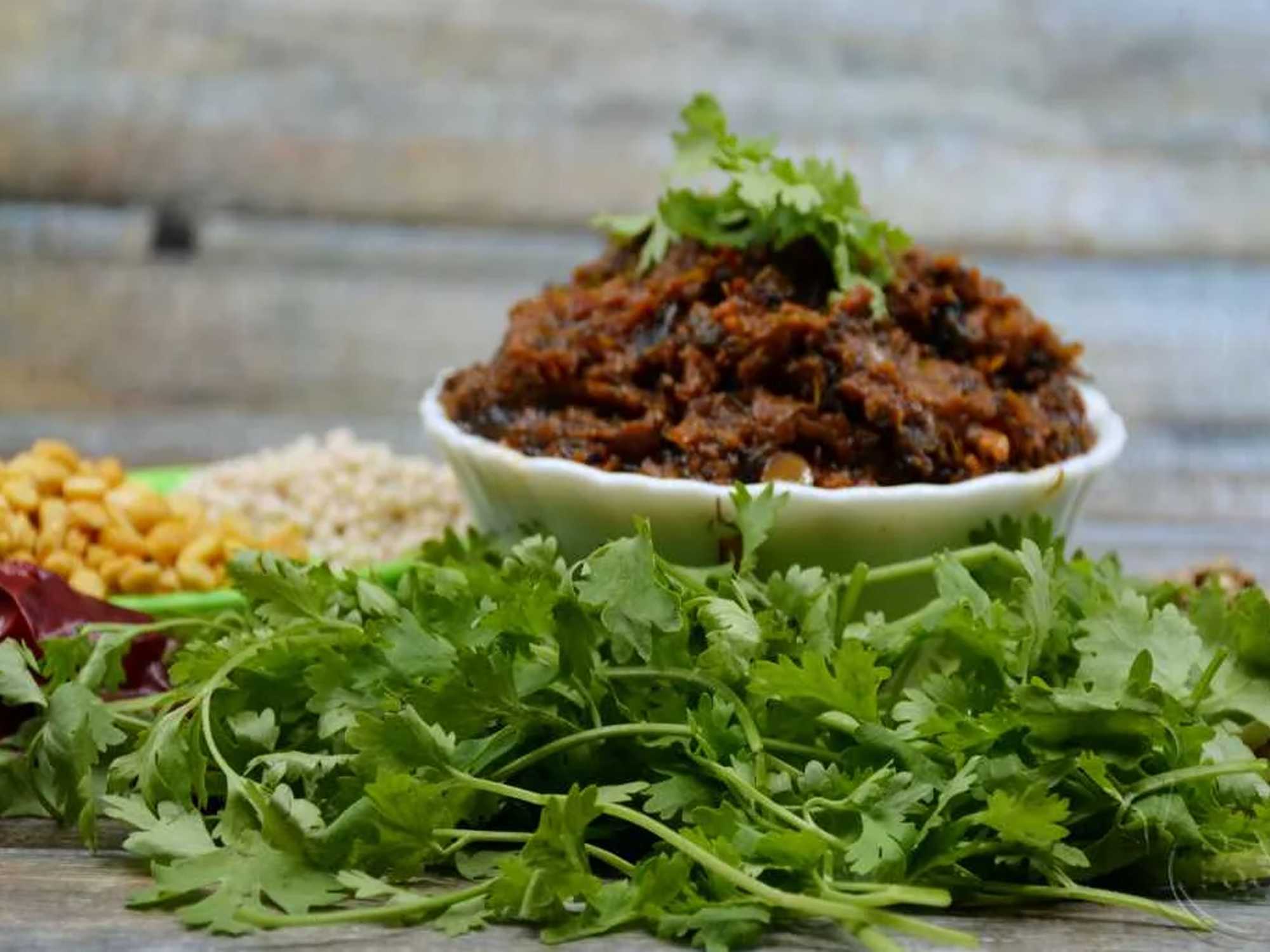 Coriander Pickle (Kothimera Pachadi) – Pickles Basket